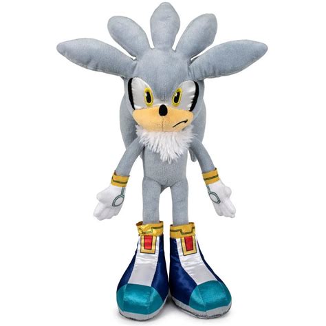 Sega Silver Sonic Teddy 44 Cm Blue Techinn
