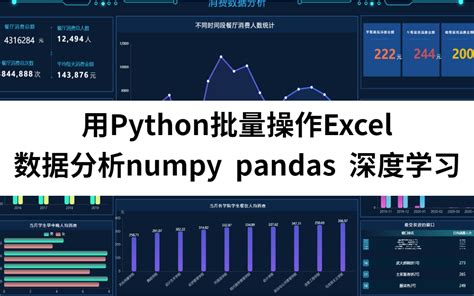 最新用python批量处理excel 数据分析 机器学习 深度学习（完整版） 韦斯特伍德82 机器学习 哔哩哔哩视频