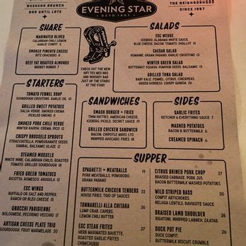 Evening Star Cafe Updated December 2025 393 Photos And 655 Reviews
