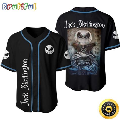 Jack Skellington Halloween Baseball Jersey
