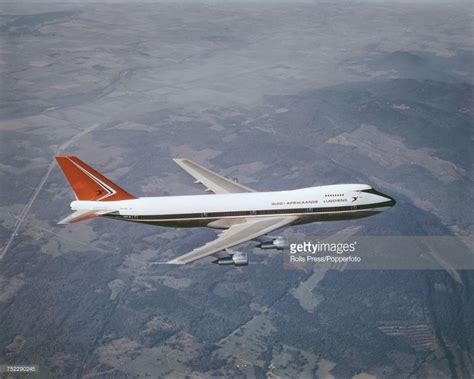 View Of A South African Airways Boeing 747 200b Jumbo Jet Aircraft