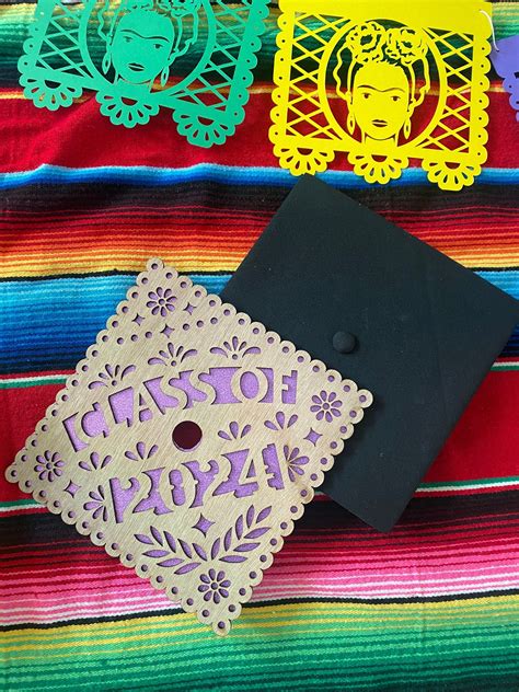 Mexican Graduation Cap Topper Grad Cap Class Of 2024 Cap Topper Clase