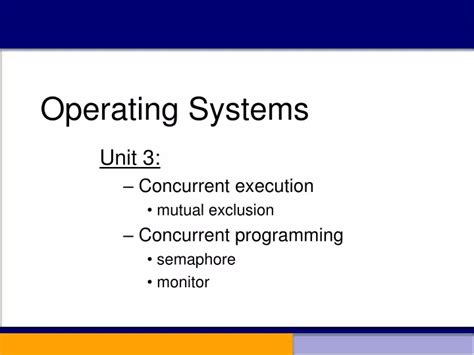 PPT Operating Systems PowerPoint Presentation Free Download ID