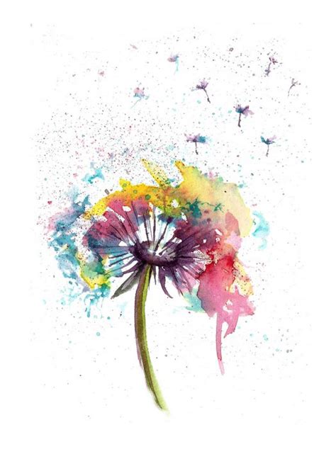 Watercolour Dandelions