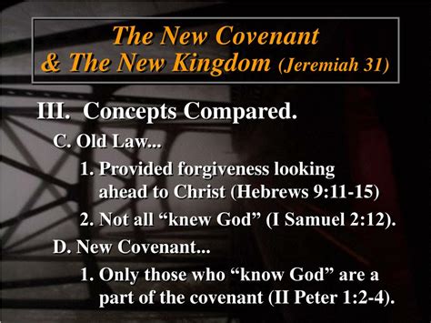 Ppt The New Covenant And The New Kingdom Jeremiah 31 Powerpoint