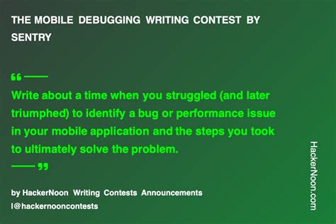 the mobile debugging writing contest round 1 results announced