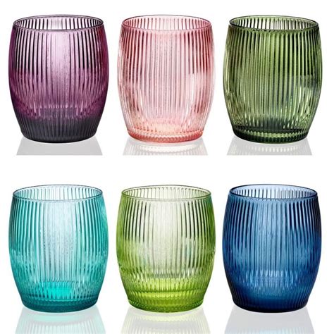 Ivv Glu Glu Handmade Italian Glass 6 Piece Tumbler Set