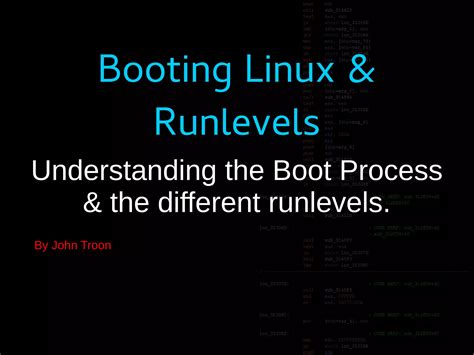 Linux Guiderunlevels The System V To The Point Guide And Cheat Sheet