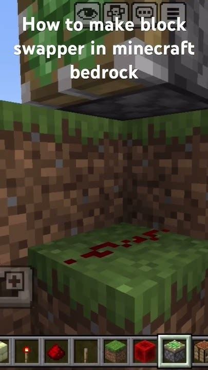 How To Make Block Swapper In Minecraft Bedrock Youtube