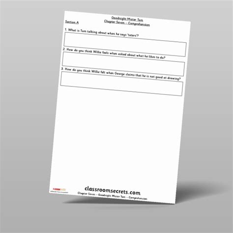 Ks2 Goodnight Mister Tom Chapter 7 Whole Class Guided Reading Pack