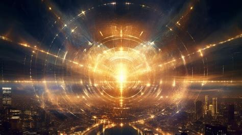 Premium Ai Image Powerful Force Of Energy Radiating Across The World