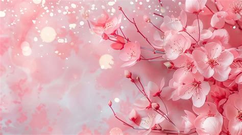 Download Pink Cherry Blossoms Bokeh Background Wallpaper | Wallpapers.com