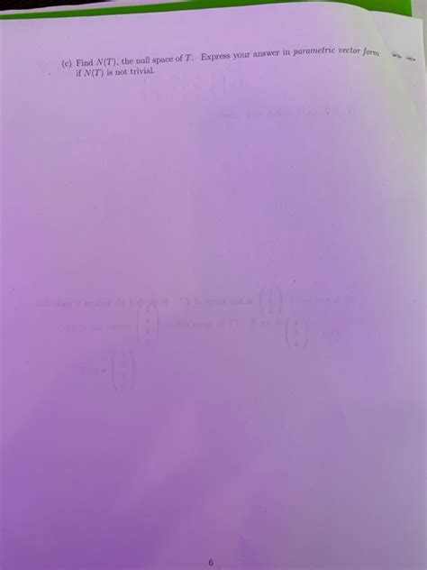 solved 4 the following matrix a is the standard matrix of a