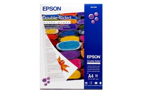 Матовая фотобумага Epson двусторонняя A4, 178г/м2, 50 листов купить по ...