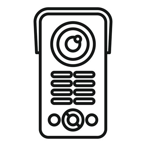 Black Line Icon Of A Handheld Device 45412026 Vector Art At Vecteezy