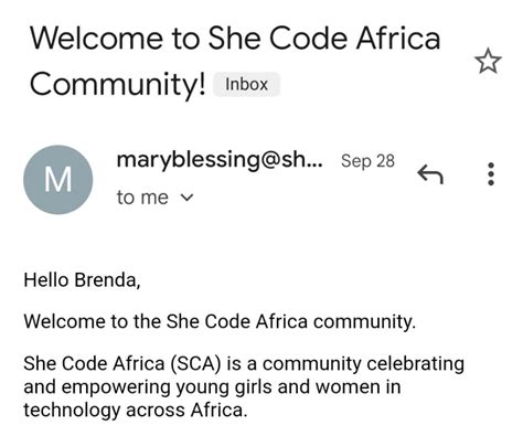 I Recently Joined She Code Africa And All I Can Say Is That Ada Nduka