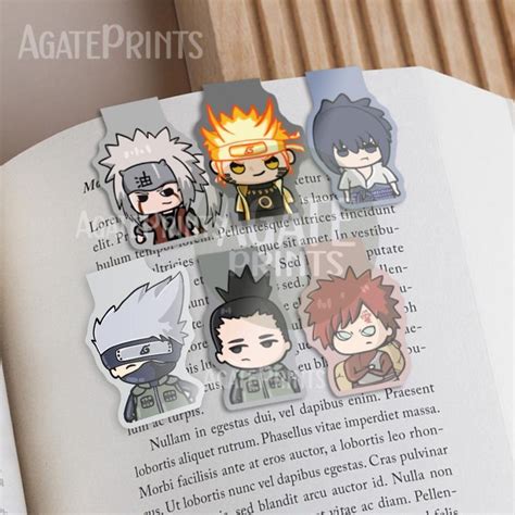 Ninja Anime Magnetic Bookmark Book Accessories Page Saver Page