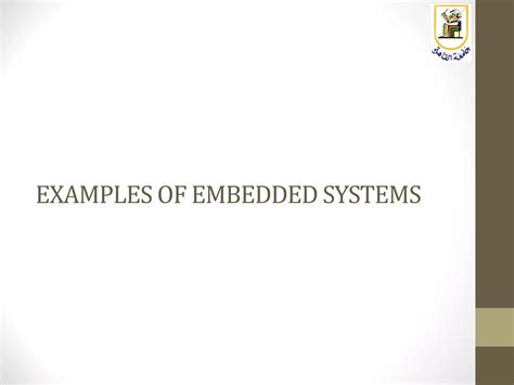 Embedded Systems Lecture 2 Introduction To Embedded Systems Pdf