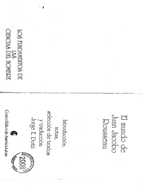 Dotti 1991 El Mundo De Juan Jacobo Rousseau Pdf