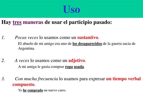 Ppt El Participio Pasado Powerpoint Presentation Free Download Id