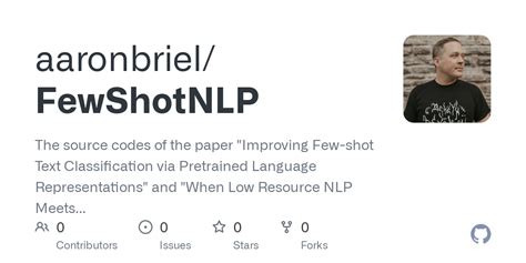 Github Aaronbrielfewshotnlp The Source Codes Of The Paper