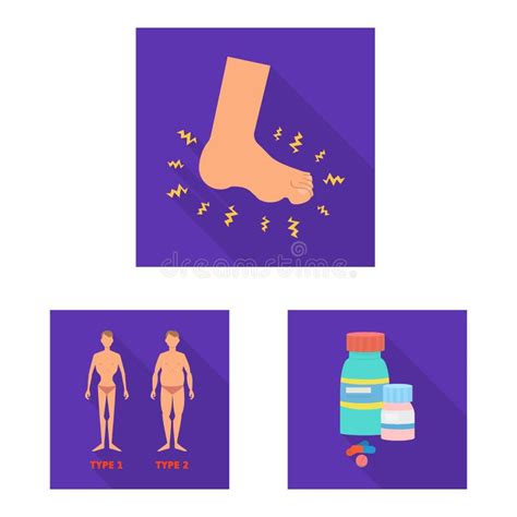 Isolated Object Of Symptom And Disease Logo Set Of Symptom And Treatment Vector Icon For Stock