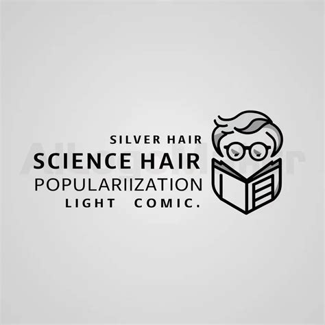 Logo Design For Silver Hair Science Popularization Light Comic Elderly
