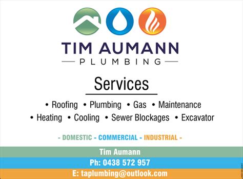 Tim Aumann Plumbing North East Directory