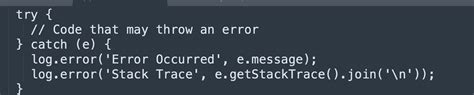 error handling and logging in suitescript