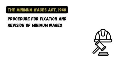 Procedure For Fixation And Revision Of Minimum Wages Law Aimers