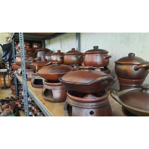 Jual Wajan And Tungku Wajan Gerabah Wajan Set Tanah Liat D30cm