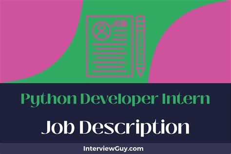 Python Developer Intern Job Description Updated For 2025