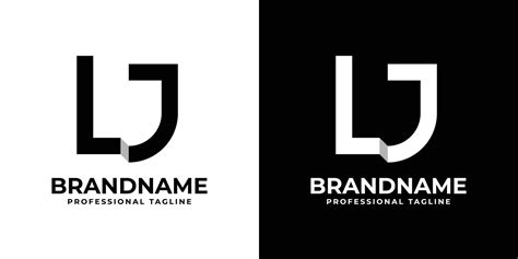 Letter Lj Or Jl Monogram Logo Suitable For Any Business With Lj Or Jl