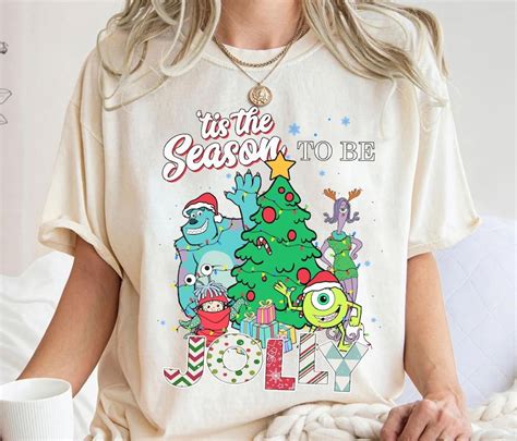 Disney Pixar Monster Inc Christmas Lights T Shirt James P Sullivan
