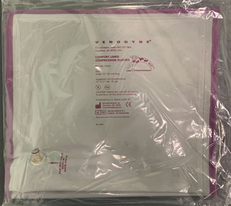 New Venodyne V3022 Large Size Comfort Lined Compression Sleeves Pump