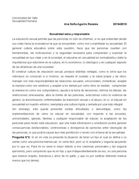 Parcial Ii Infografía Sobre Tema General De Sexualidad Humana