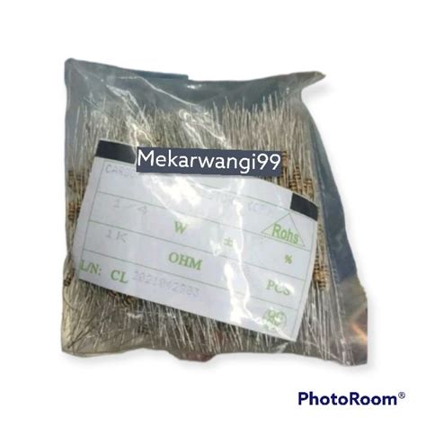 Jual Resistor 1k 1 4w Isi 1000pcs Shopee Indonesia