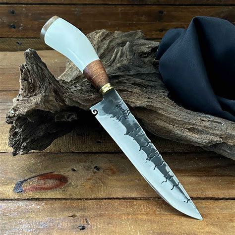 Faca Churrasco Artesanal Aço Inox 8 Polegadas Forjado Patronfabricada No Brasil