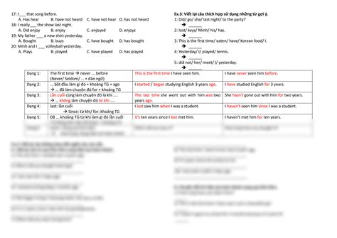 SOLUTION Chuy N Present Perfect Past Simple Studypool