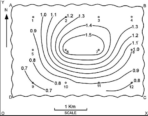 Isoconcentration Map Of Fluoride In Groundwater In Mg L Fig 4 Download Scientific Diagram