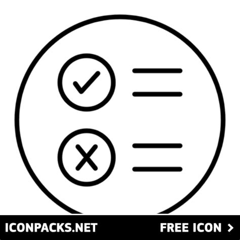 Free Testing Checklist Or To Do List Black Outline Svg Png Icon