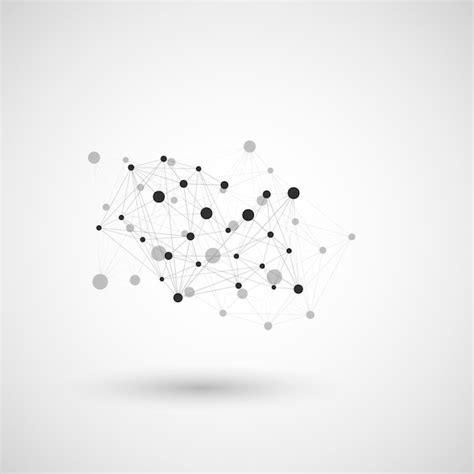 Premium Vector Polygonal Web Lines Connection Network Digital Triangle Construction Macromolecule