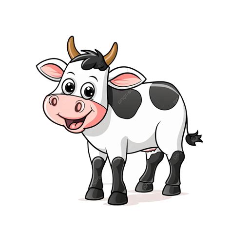 Vaca Em Estilo Cartoon Png Vaca Estilo Desenho Animado Png Imagem