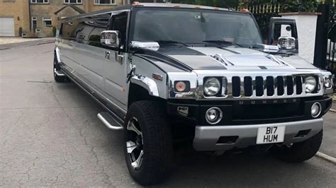 16 Seater Silver Hummer H2 Limousine For Hire In Yorkshire