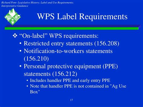 Ppt Worker Protection Standard Wps Pesticide Inspector Training