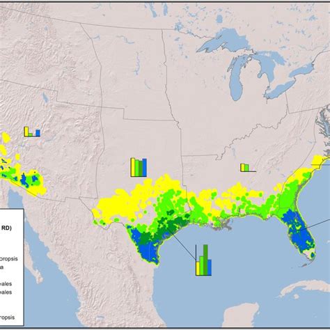 Map Of The Conus Showing The Number And Locations Of Sites Require To