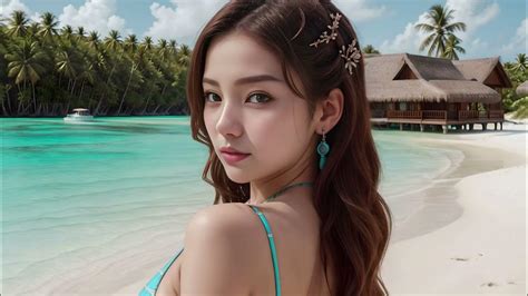 Ai Fashion Lookbook 4k 애기꽃 비키니 몰디브 화보 Chapter2 Aggikkot Bikini In Maldive Islands Picture