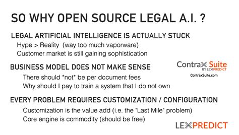 why open source artificial intelligence in legal tech computational