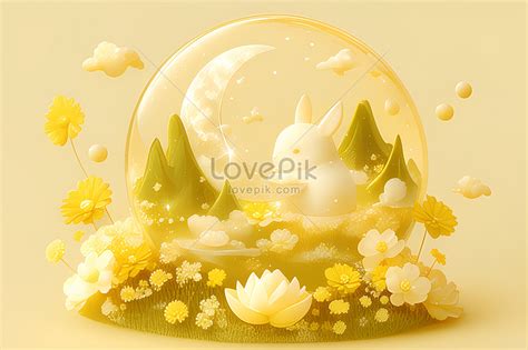 귀여운 흰 토끼 그림 일러스트 무료 다운로드 Lovepik