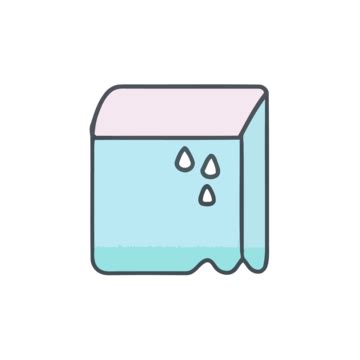 Stylized Ice Block Icon Vector A Lineal Icon Depicting Torn Paper On White Background Vector